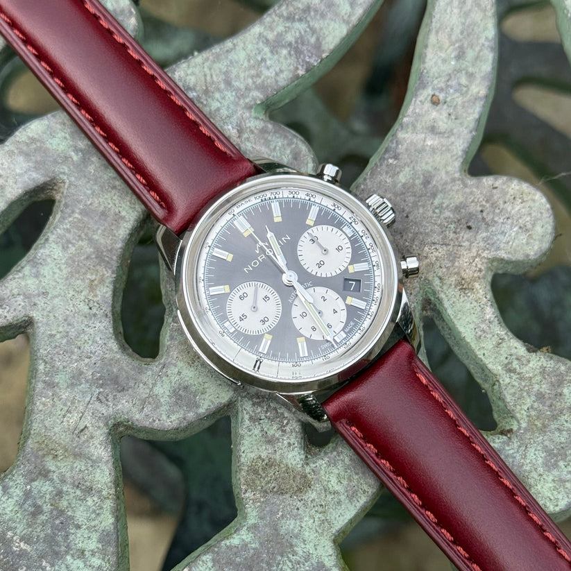 The Athens: Wine Red Full Grain Leather Watch Strap – Watch and Strap Co
