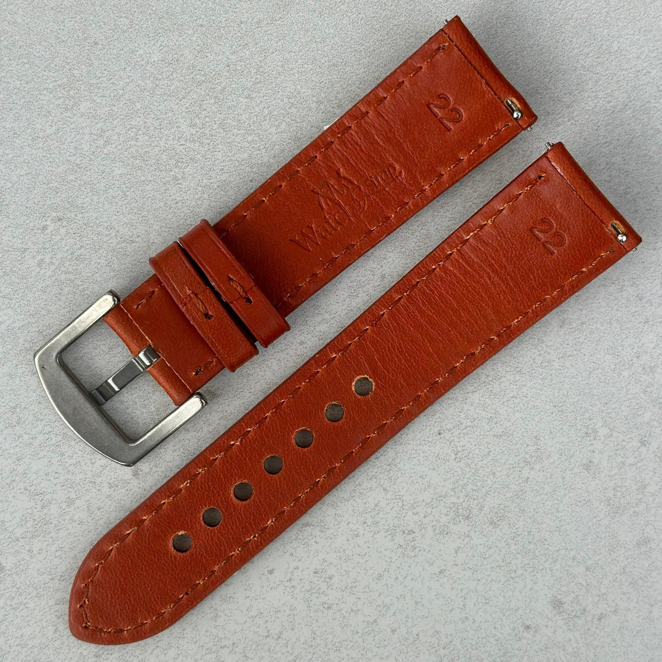 The Athens: Smoked Cinnamon Full Grain Leather Watch Strap – Watch and ...